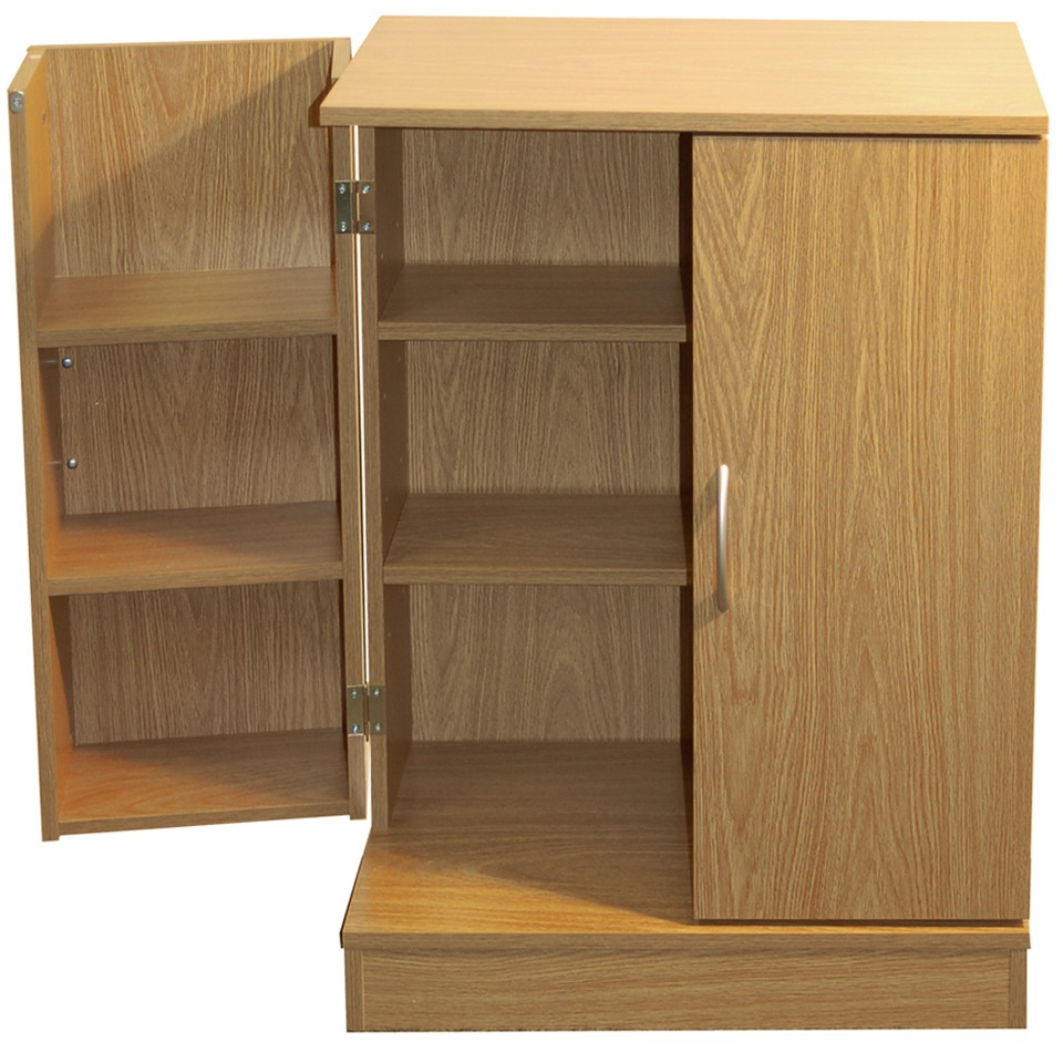 COLUMBUS - Double Door CD DVD Media Storage Cabinet - Oak MS7033 | eBay UK