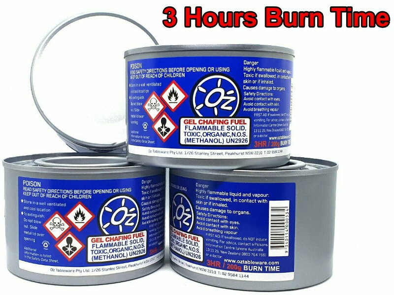 Resto Methanol Gel Food Heating Chafing Dish Fuel Warmer 3 Hour Burn ...