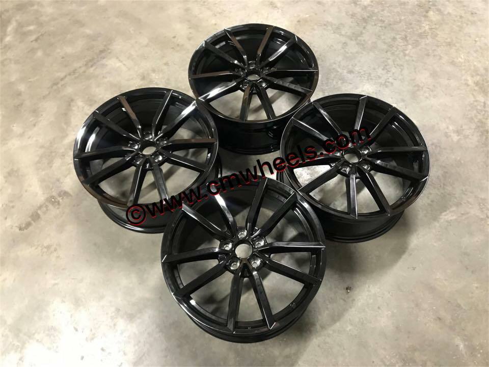 18” New Golf R Pretoria Style Wheels Gloss Black Volkswagen Golf MK5 ...