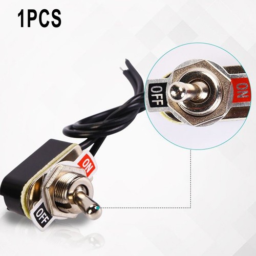 Rocker Toggle Switch with Prewired Connection SPST 6A for DIY Projects ...