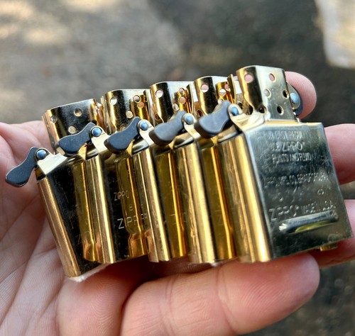 5x Zippo Brass Inserts Only w/ Boxes New Lot – Lighter Boxes Vary | eBay