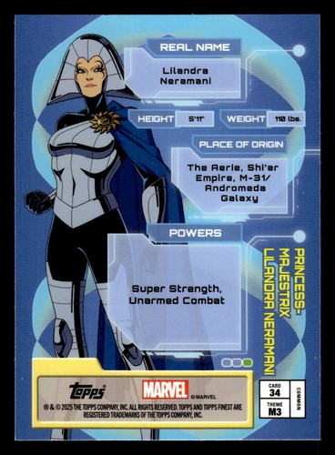 2025 Topps Finest X-Men ’97 - Common #34 Princess-Majestrix Lilandra ...
