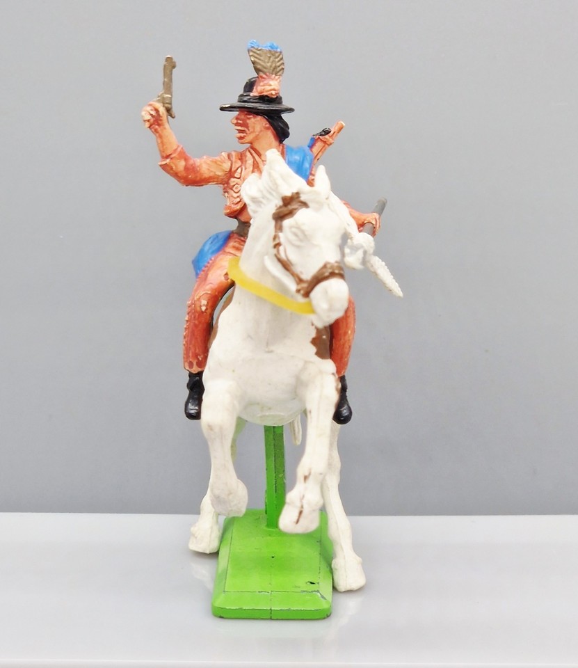Britains Deetail Mounted Apache Indian on Pinto Horse - Ref 893 | eBay UK