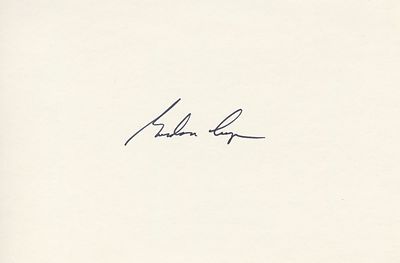 GORDON COOPER Autographed Signed Card NASA Astronaut Mercury 7 Gemini 5 ...