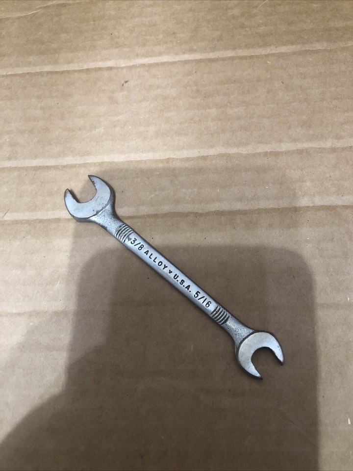 Vintage Wizard Double Open-End Wrench HR2080 - 3/8" x 5/16" USA | eBay