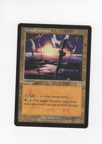Unholy Grotto Onslaught NM- MTG Magic the Gathering | eBay