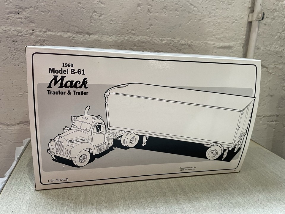 1993 FIRST GEAR MACK Model B-61 Tractor & Trailer R-C Motor Lines #19 ...