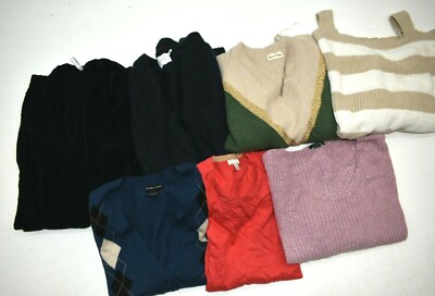 Wholesale Bulk Lot Of 7 Womens Small Long Sleeve Winter Sweaters ...