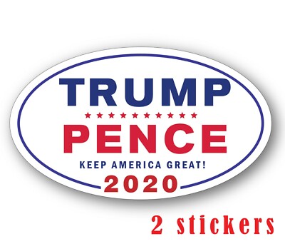 2x TRUMP 2020 Sticker Decal Buy 2, Get 3rd FREE Made In the USA | eBay