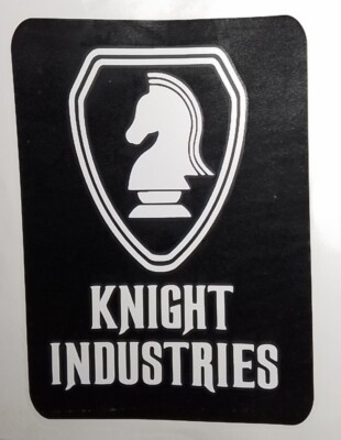 KNIGHT INDUSTRIES Shield Logo Sticker • Knight Rider • KITT • Custom ...