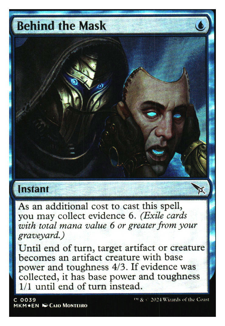 Behind the Mask (Foil) Murders at Karlov Manor MTG - NM+ | eBay