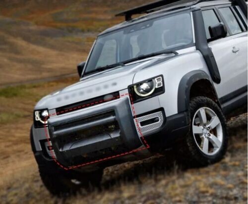 Replace Front Bumper Guard BLACK Fits For LR Defender 90 2D 2020 2021 ...