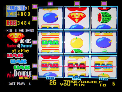 FRUIT BONUS '96 SPECIAL EDITION DK by AMCOE 8 LINER CHERRY MASTER CGA ...