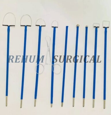Set of 9 pcs Ellman Tungsten Loop Electrodes Instrumits | eBay