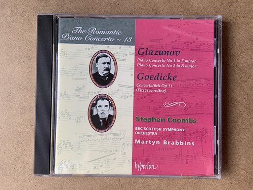 Glazunov & Goedicke Stephen Coombs Martyn Brabbins HYPERION Piano ...