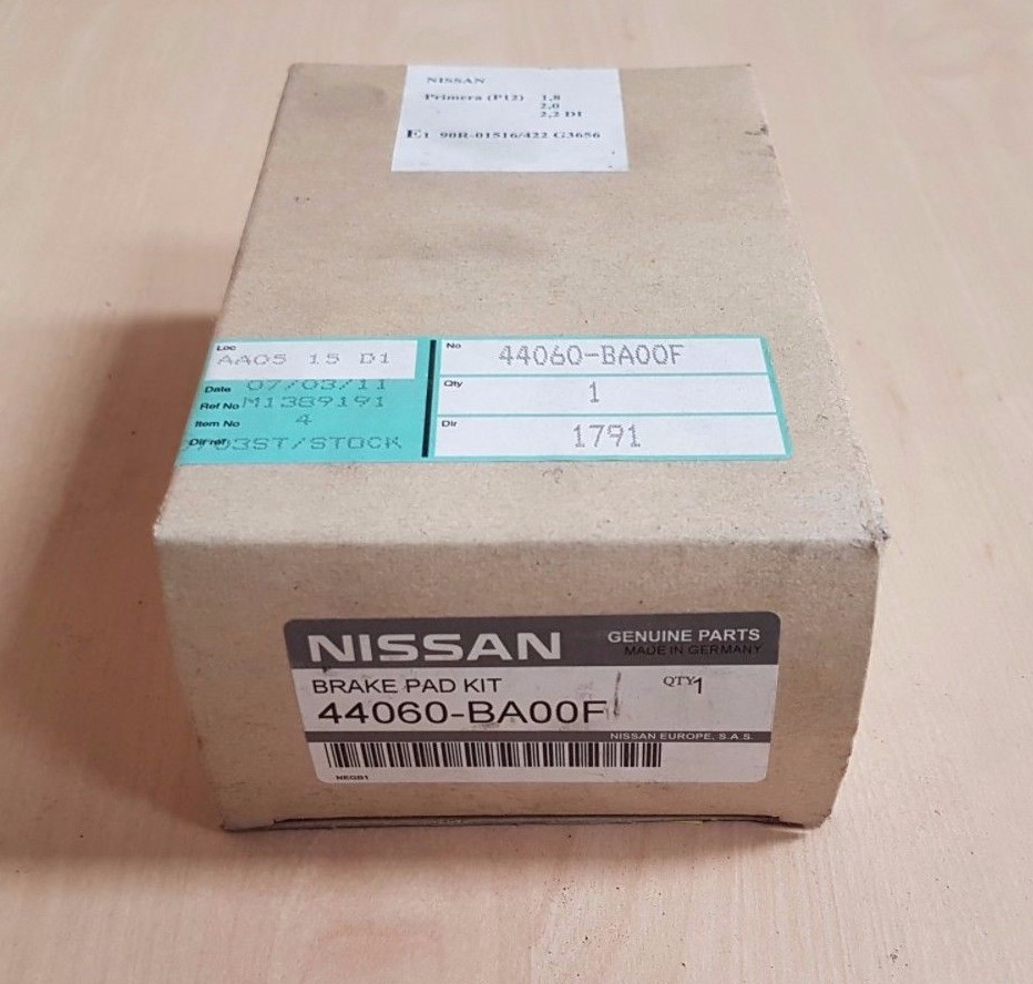 Nissan Genuine Primera Rear Brake Pads Part ref 44060-BA00F - Braking ...