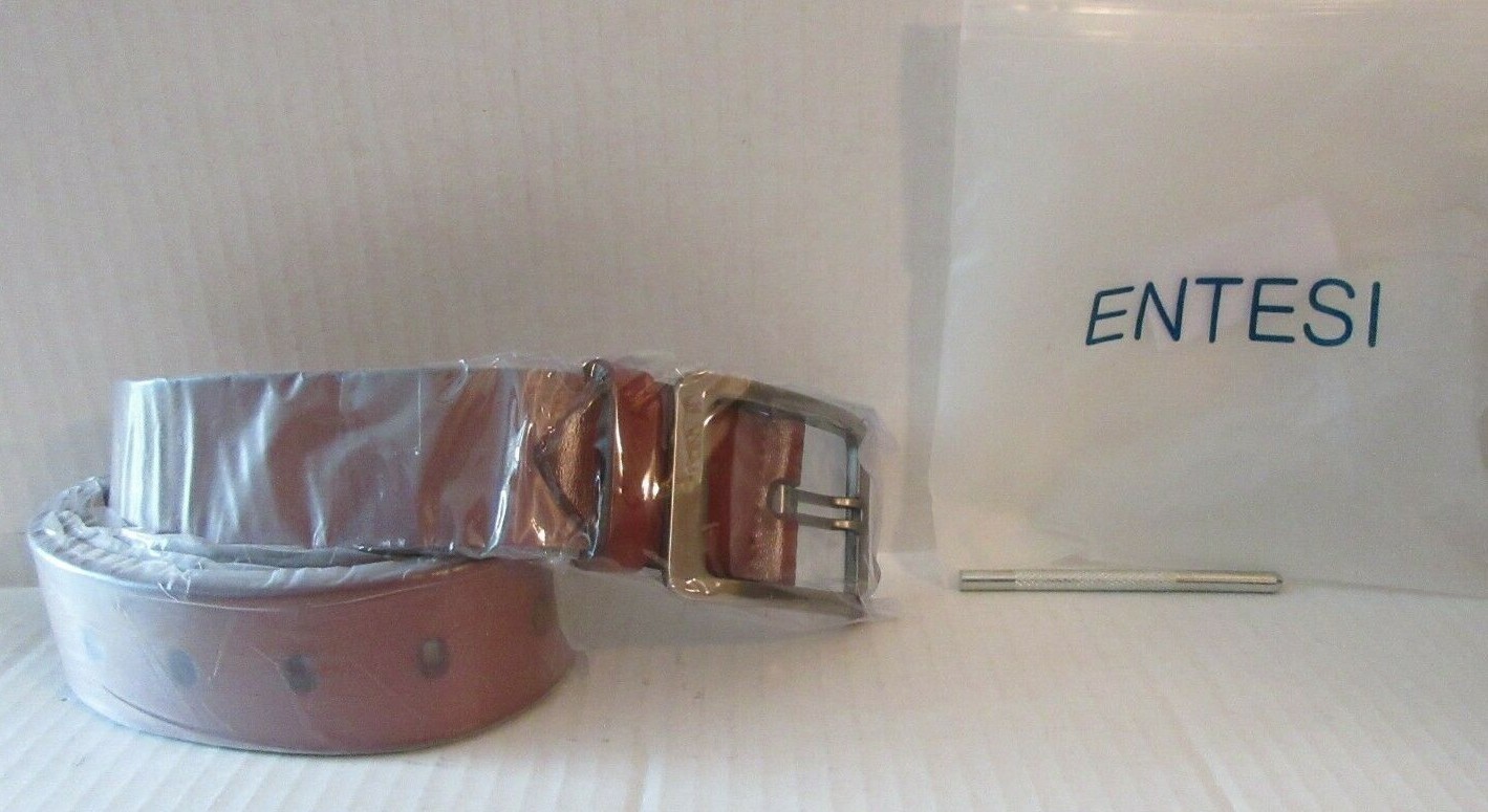 ENTESI Brown Women Men Genuine Leather Casual Dress Belt 31" - 37 ...