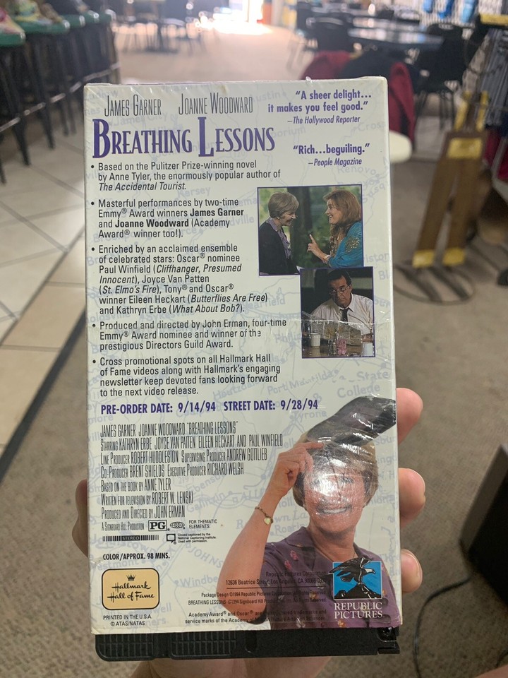 Breathing Lessons VHS | eBay