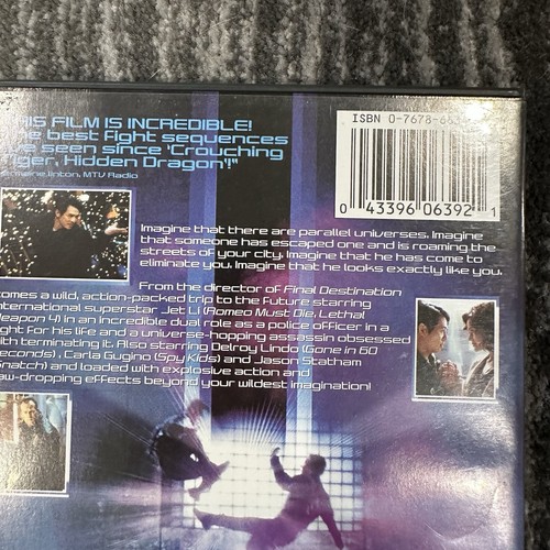 The One DVD 2001 Special Edition Jet Li Martial Arts Disc Case & Insert ...
