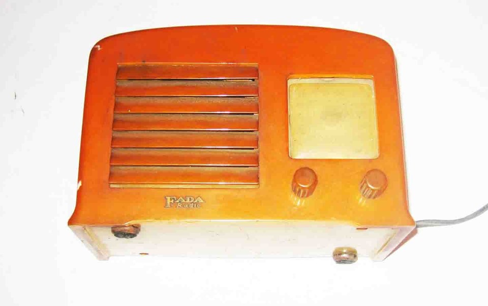 c1938 FADA Model 53/5F50 BUTTERSCOTCH YELLOW CATALIN/BAKELITE RADIO w ...