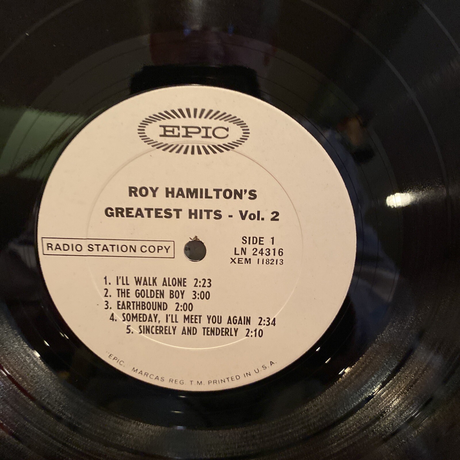 ROY HAMILTON-Greatest Hits Vol II- Epic LN 24316, MONO, Promo-NM Vinyl ...