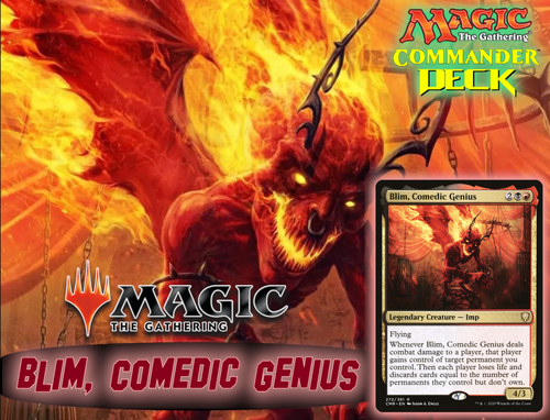 Blim, Comedic Genius MTG EDH Commander Deck, Magic The Gathering Rakdos ...