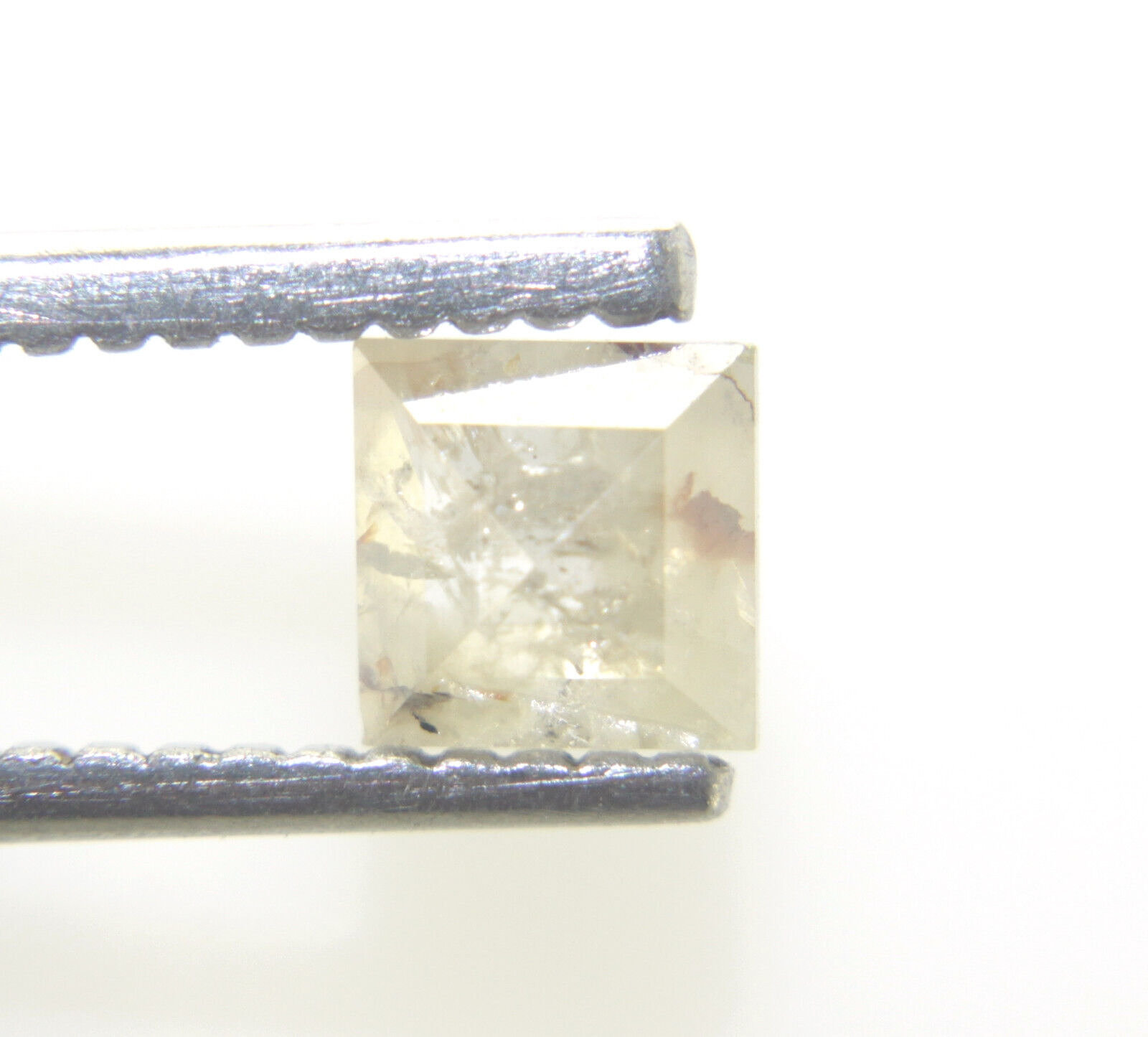 0.37Cts Natural Real Square Shape Gray Color Rose Cut Diamond 4.55x4 ...