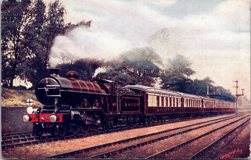 London Brighton & South Coast RR Southern Belle near Balham UK Postcard ...