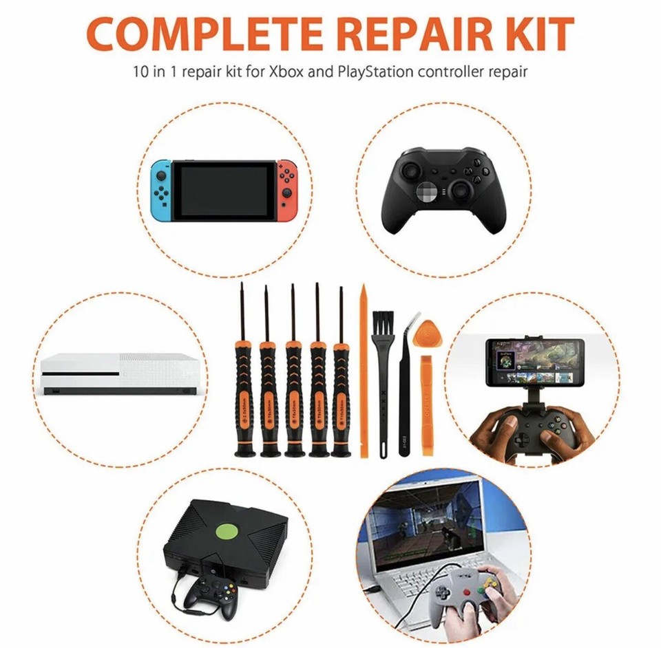 Portable Repair Set Full Pry Screwdriver Tools Kit For Xbox One/PS4 ...