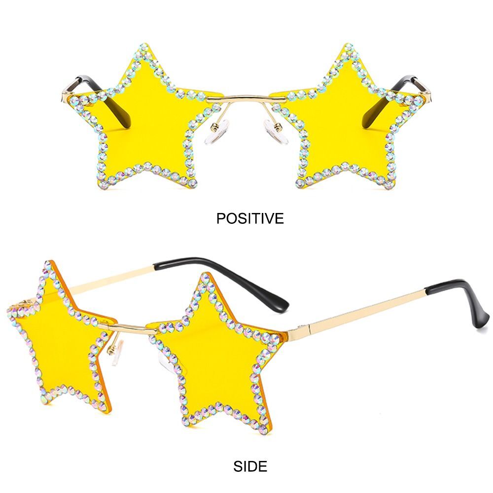 Black Rhinestone Pentagon Sun Glasses Fashion Shades Streetwear | eBay