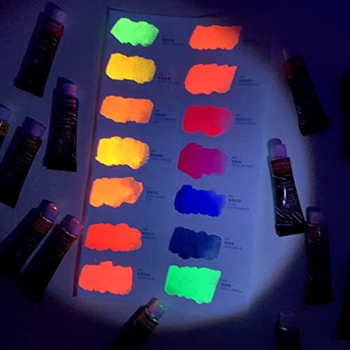 Paul Rubens Watercolor Paint 14 Vibrant Neon Colors Watercolor Paint ...