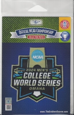 2024 NCAA Men's College Baseball World Series Official Patch Iron On ...