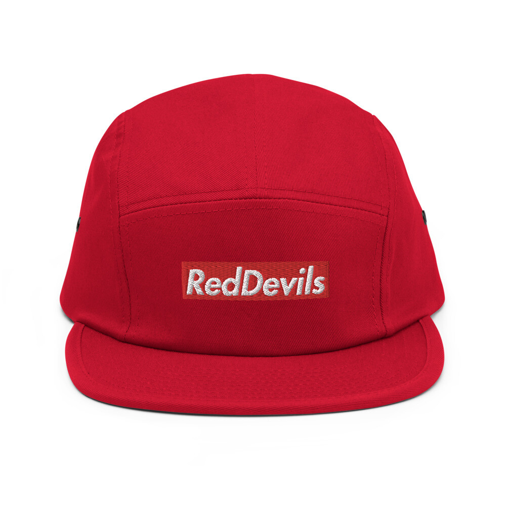 Red Devils of Manchester Supreme Design Embroidered 5 Panel Cap Soccer ...