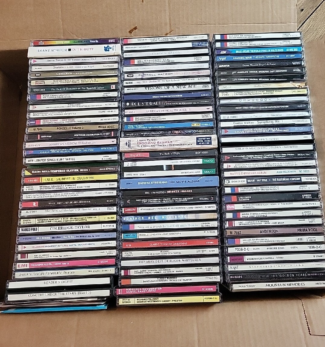 Music CD Lot of 100 Classical Symphony Orchestra, Marches, Big Band ...