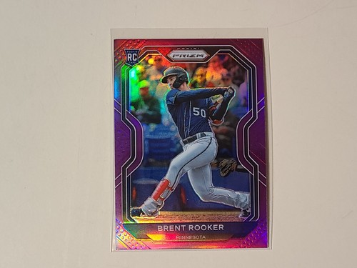Brent Rooker 2021 Panini Purple Prizm RC Rookie Baseball Card | eBay
