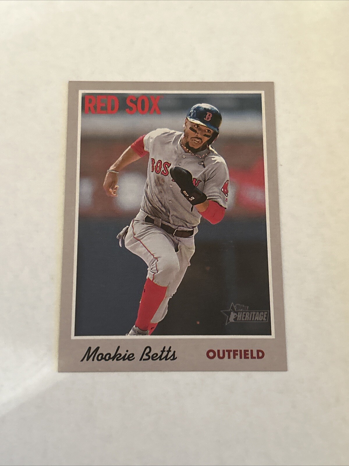 2019 Topps Heritage #78b Mookie Betts Action Variation SP | eBay