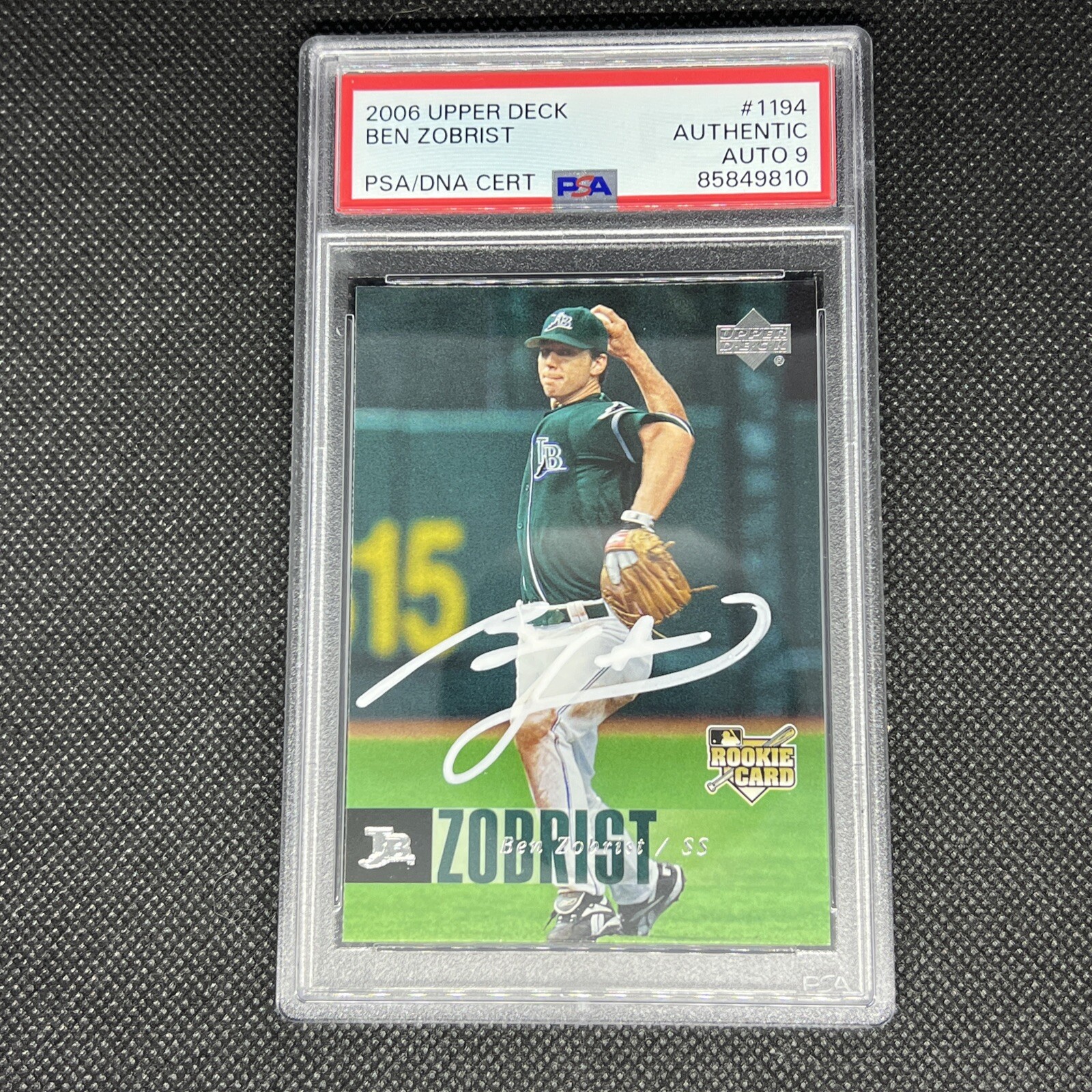 2006 Upper Deck #1194 Ben Zobrist Rookie Tampa Bay Devil Rays ...