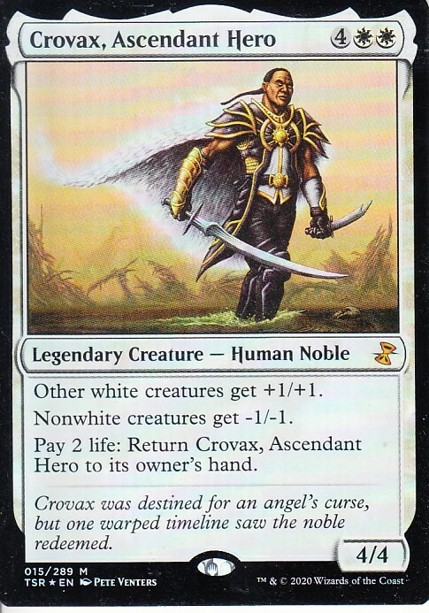 Crovax, Ascendant Hero MTG CCG Time Spiral Remastered FOIL M/NM Mythic ...