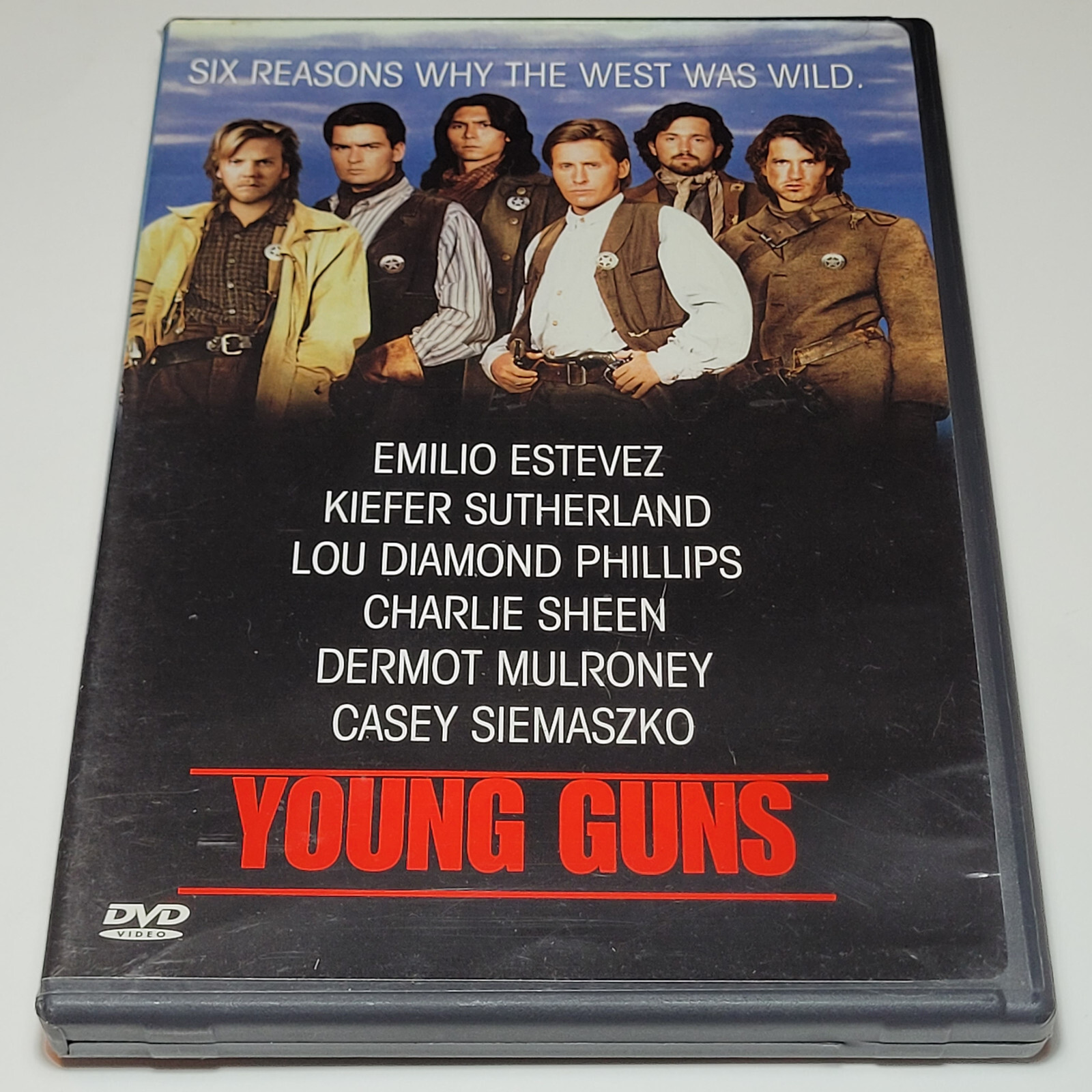 Young Guns (DVD, 1988) Emilio Estevez Kiefer Sutherland Free 1-Day ...