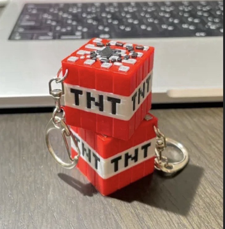 TNT - Minecraft Keychain | eBay UK