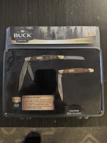 Buck Knife Limited Edition Collectors Tin Set of 3 Knives New In Box ...
