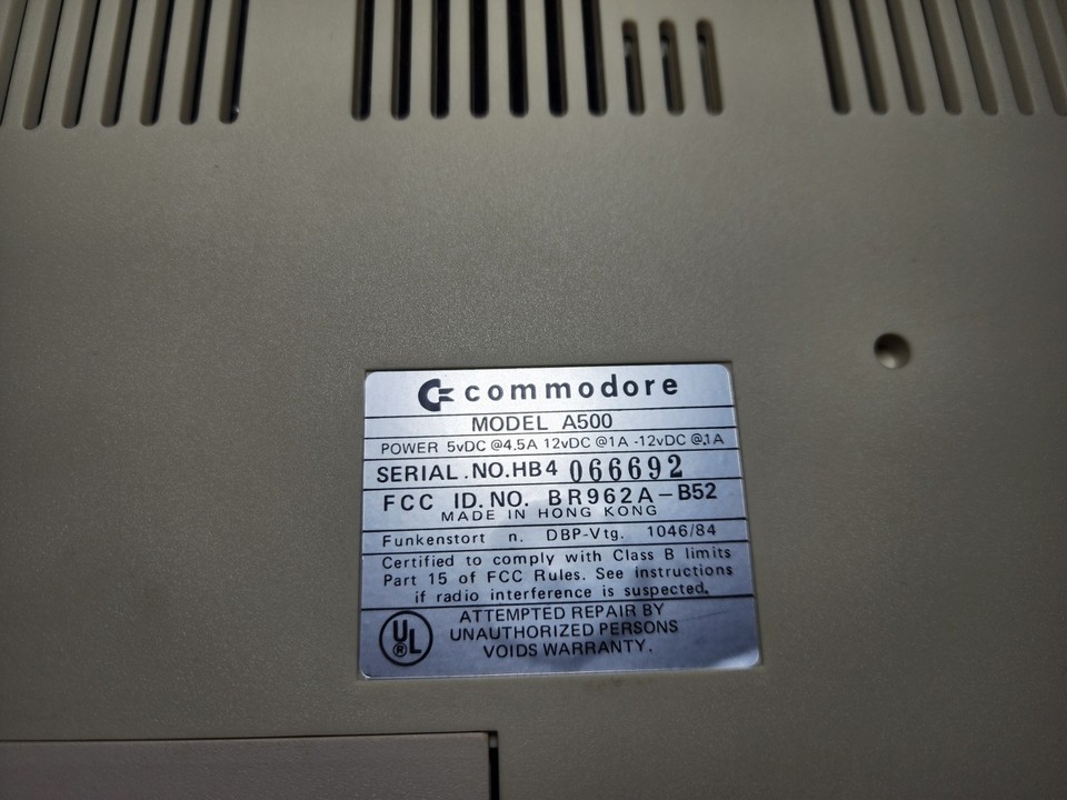 Vintage Commodore AMIGA A500 - Tested & Working | eBay Australia