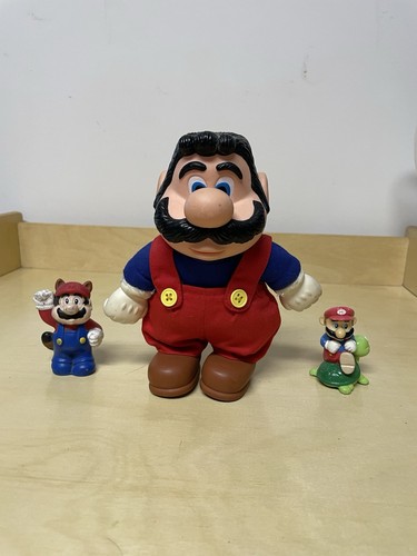 Super Mario 1989 Lot Applause Plush No Hat 10" + PVC Nintendo Super ...