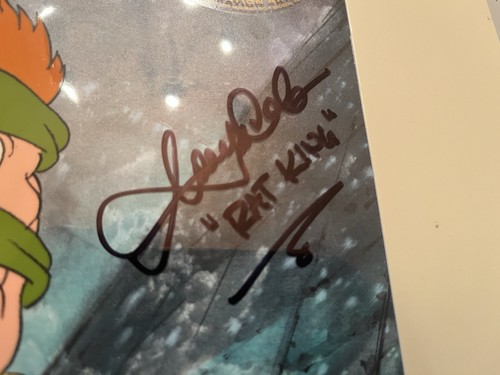 TMNT Cel COA MWS Rat King Signed Creator Jim Lawson Voice Actor ...