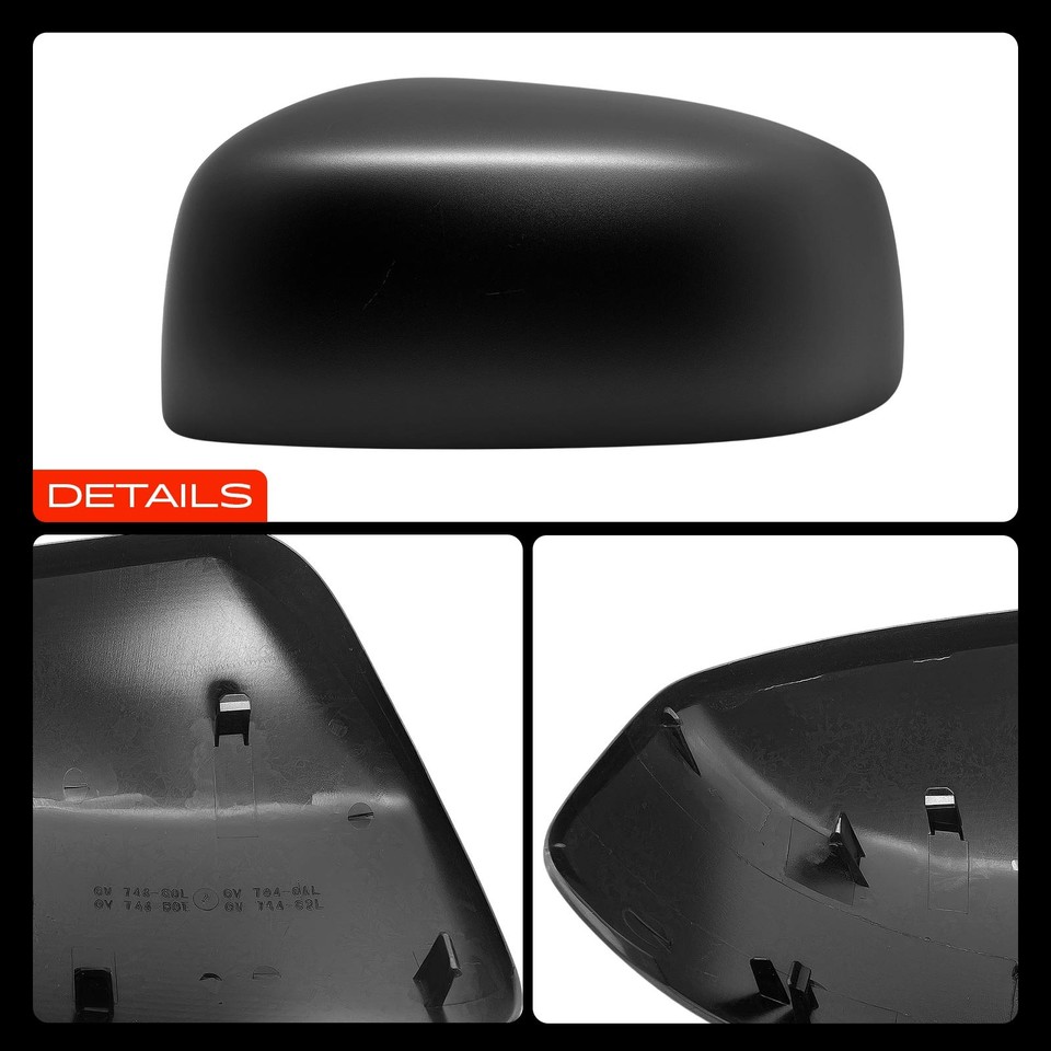 Left Driver Side Mirror Cover Cap Smooth Black for Mitsubishi Mirage ...