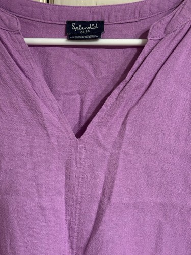 Splendid Ladies' Linen Blend Top, Purple, XL | eBay