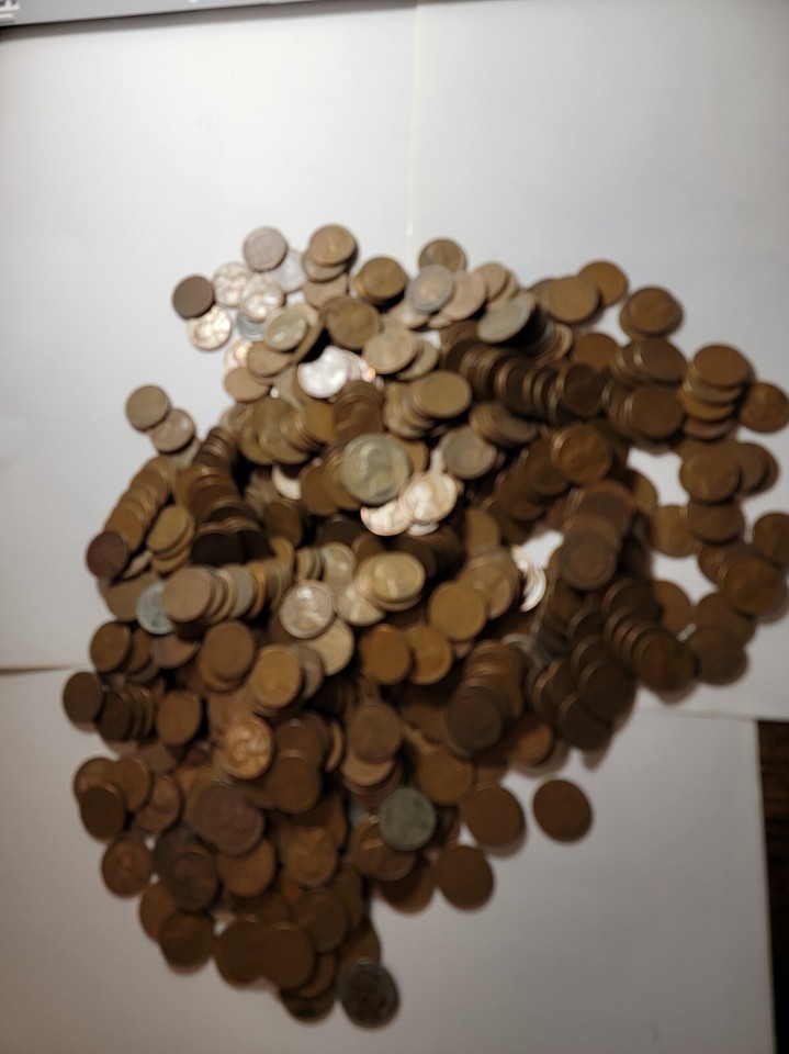 500+ pds wheat penny lot indians and silver included | eBay