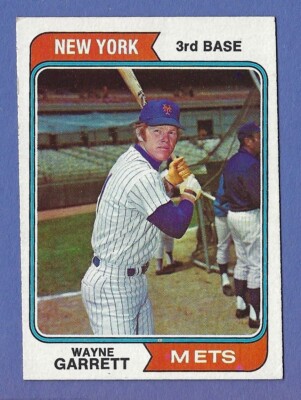 VINTAGE 1974 TOPPS BASEBALL CARD #510 WAYNE GARRETT NEW YORK METS EX-NM ...