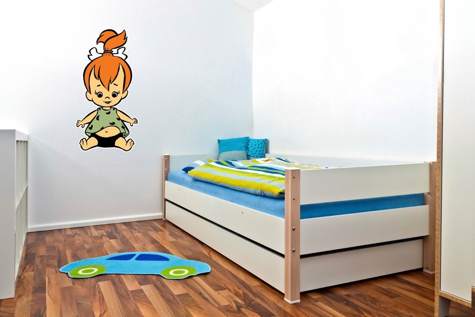 Flintstones Pebbles Cartoon Kids Vinyl Sticker Decal Wall *SIZES* | eBay