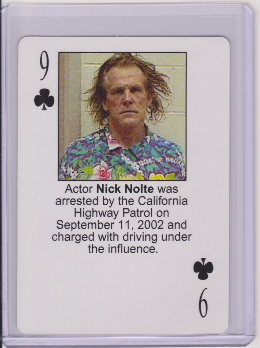 Nick Nolte Mug Shot Just Say NO Hollywood Actor Nick Nolte Probably